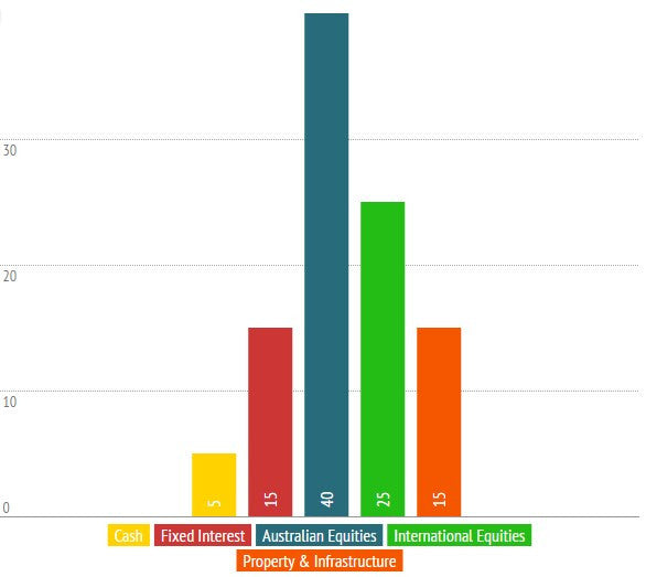 Growth Risk Profile Chart - Column Chart – Templated