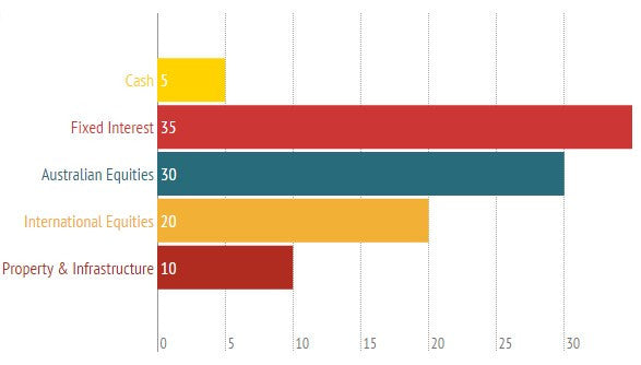 Moderate Risk Profile Chart - Bar Chart – Templated