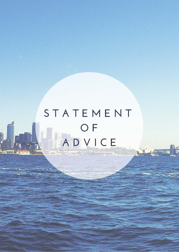 Statement of Advice Cover Page – Harbour – Templated